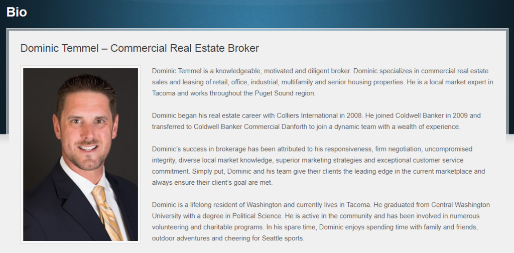 Commercial Realtor Bio Samples & Writing Tips | SeoDennis